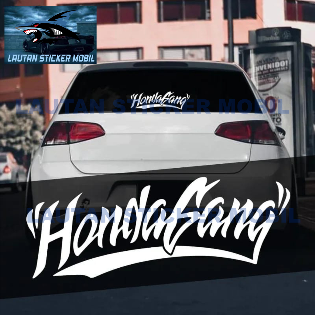 Jual cutting stiker mobil honda stiker honda gang stiker kaca mobil ...