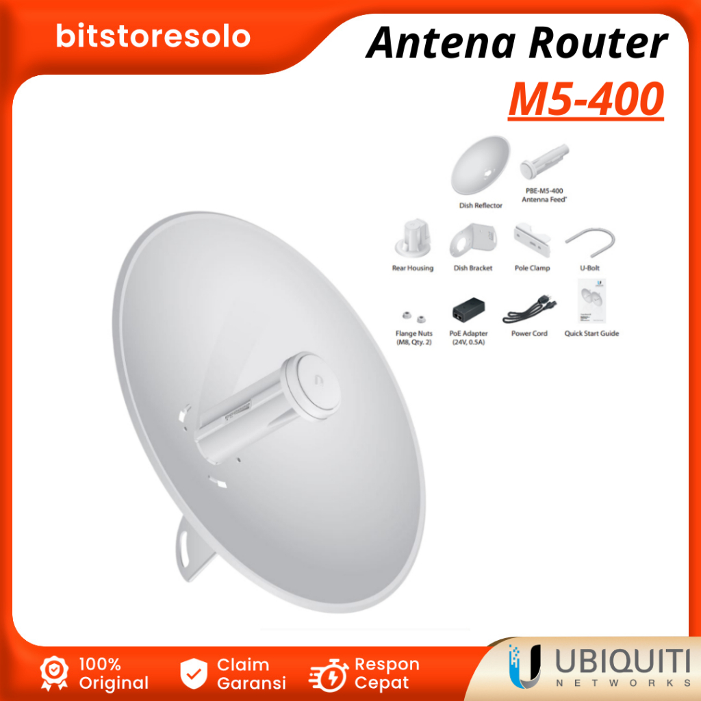 Jual Access Point Outdoor Parabola UBIQUITI Power Beam M5 300 5Ghz ...