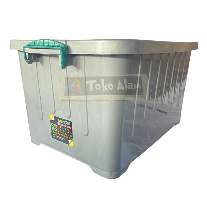Jual BOX CONTAINER MPW ABU SILVER 60 LITER KOTAK BOX PENYIMPANAN ...