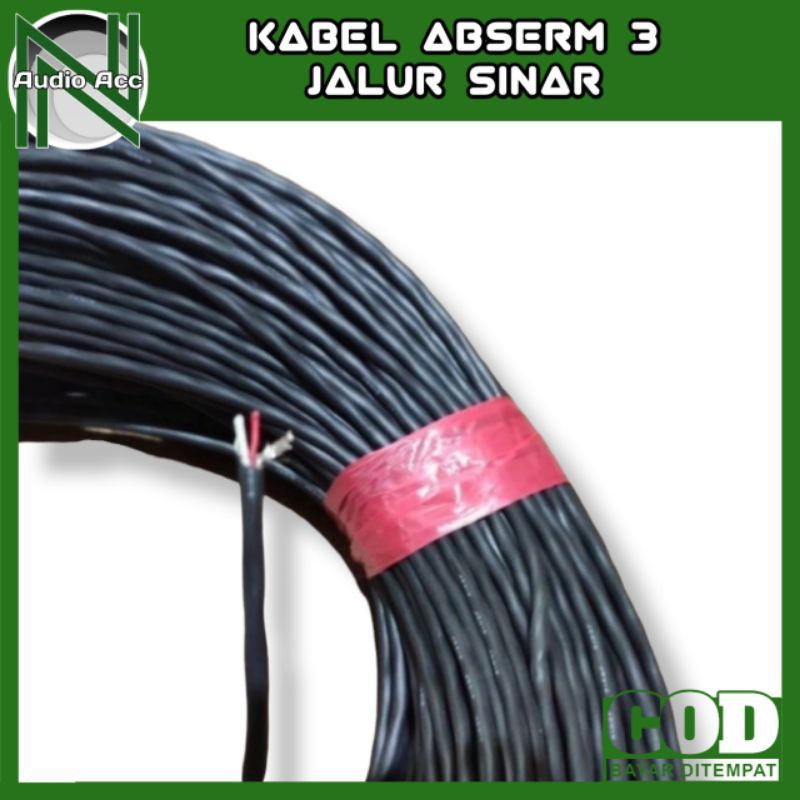 Jual Kabel Abserm khusus Audio Input potensio Head Stereo isi 3 Sinar ...