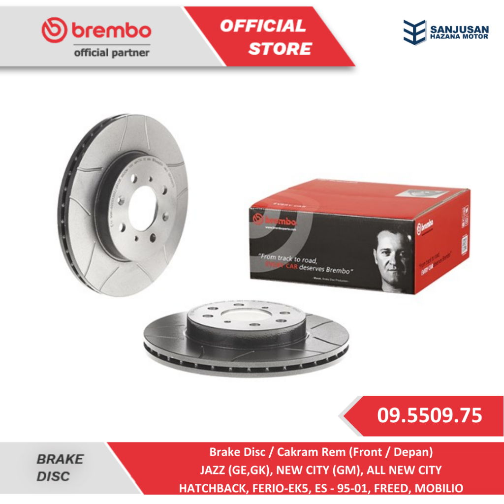 Jual Brake Disc Front / Piringan Rem Depan Brembo Honda Jazz GE GK ...
