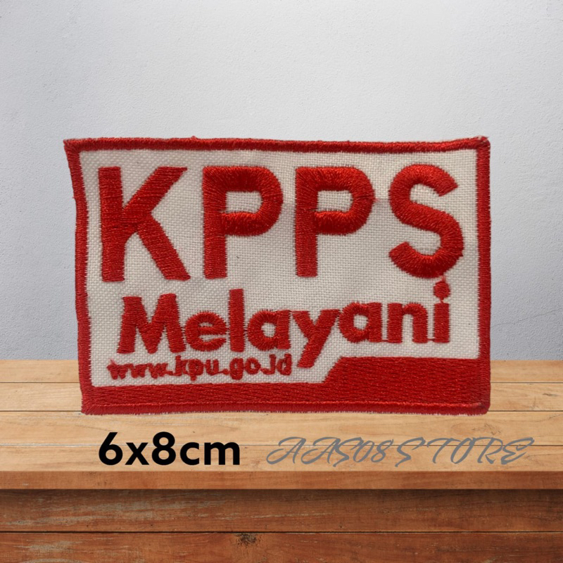 Jual LOGO BORDIR KPPS MELAYANI BEDGE EMBLEM PACTH KPPS MELAYANI ...