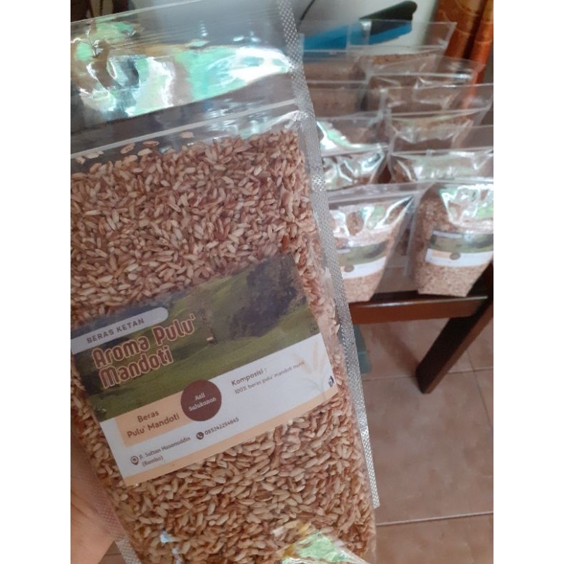 Jual Aroma Pulu' Mandoti | Beras Ketan Merah Pulu Mandoti Asli ...