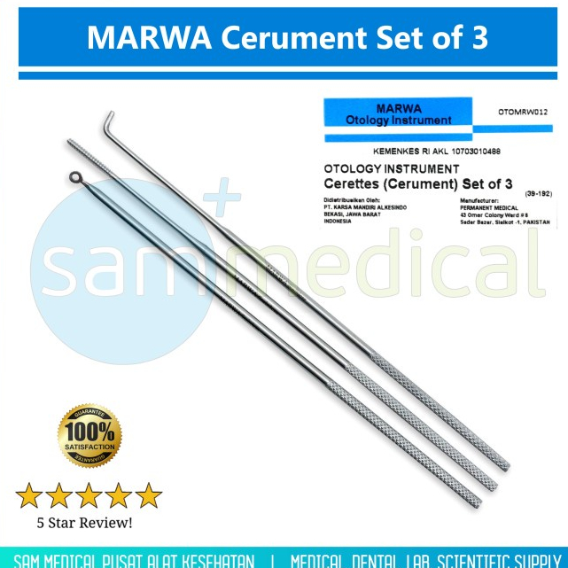 Jual Cerumen Set of 3 (Cotton Aplicator, Ear Loop dan Ear Hook)- Marwa ...