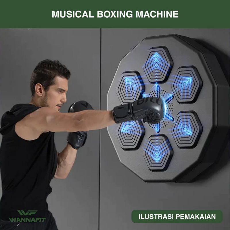 Jual Boxing punch music machine alat tinju musik bluetooth musical ...