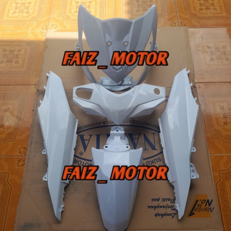 Jual full body halus honda beat fi 2013 2014 stater kasar warna putih ...