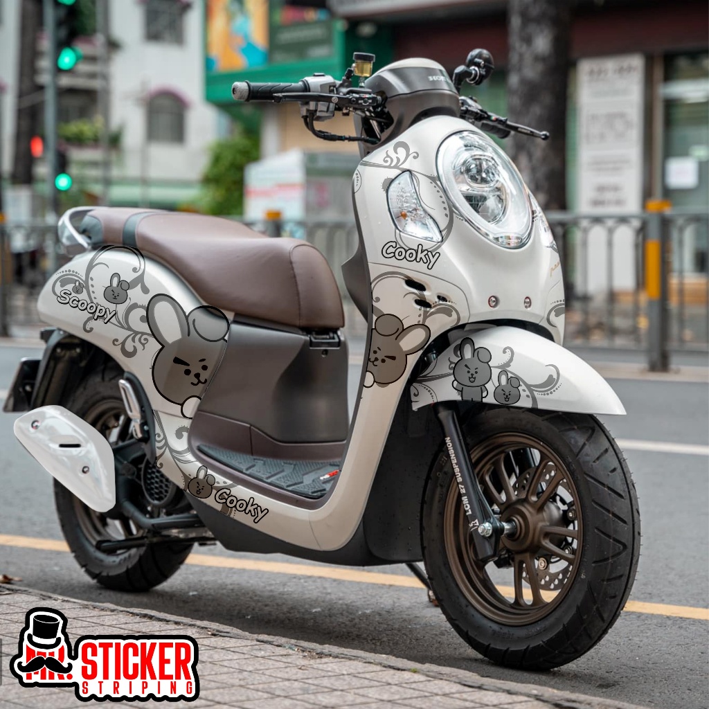 Jual decal honda scoopy full body untuk semua tipe custom sticker motif ...