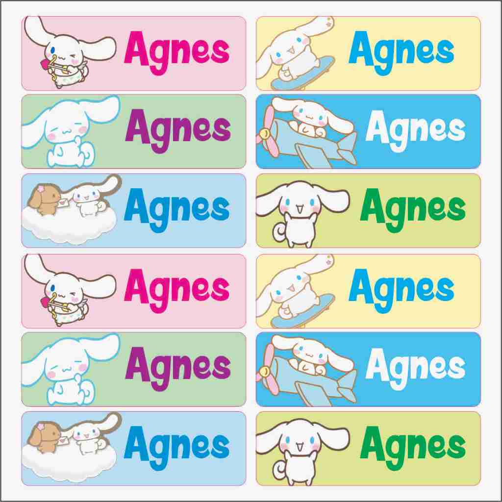 Jual Label Nama Vynil Cinnamoroll Tahan Air | Shopee Indonesia