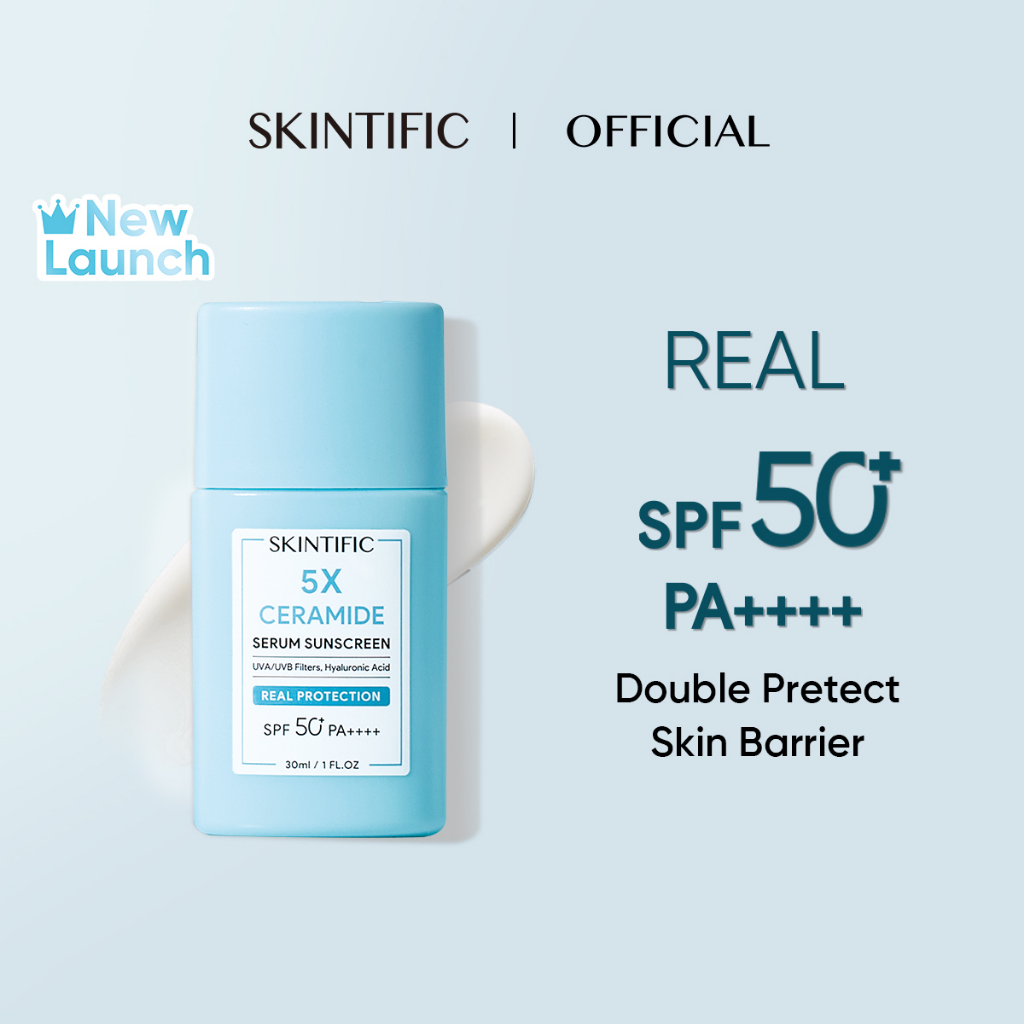 Jual SKINTIFIC 5X Ceramide Serum Sunscreen SPF50 PA++++ 5 ML, 30 ML, 80 ...