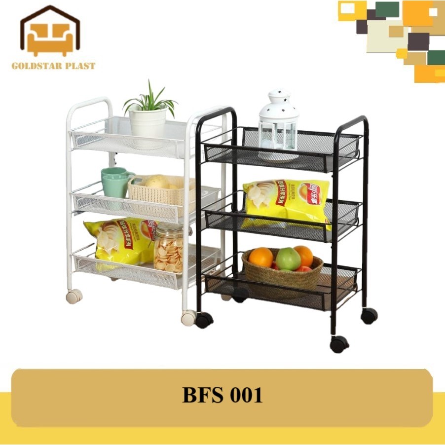 Jual Rak Troli Besi/Rak Serbaguna/Rak Dorong/BFS001 BFS002 | Shopee ...
