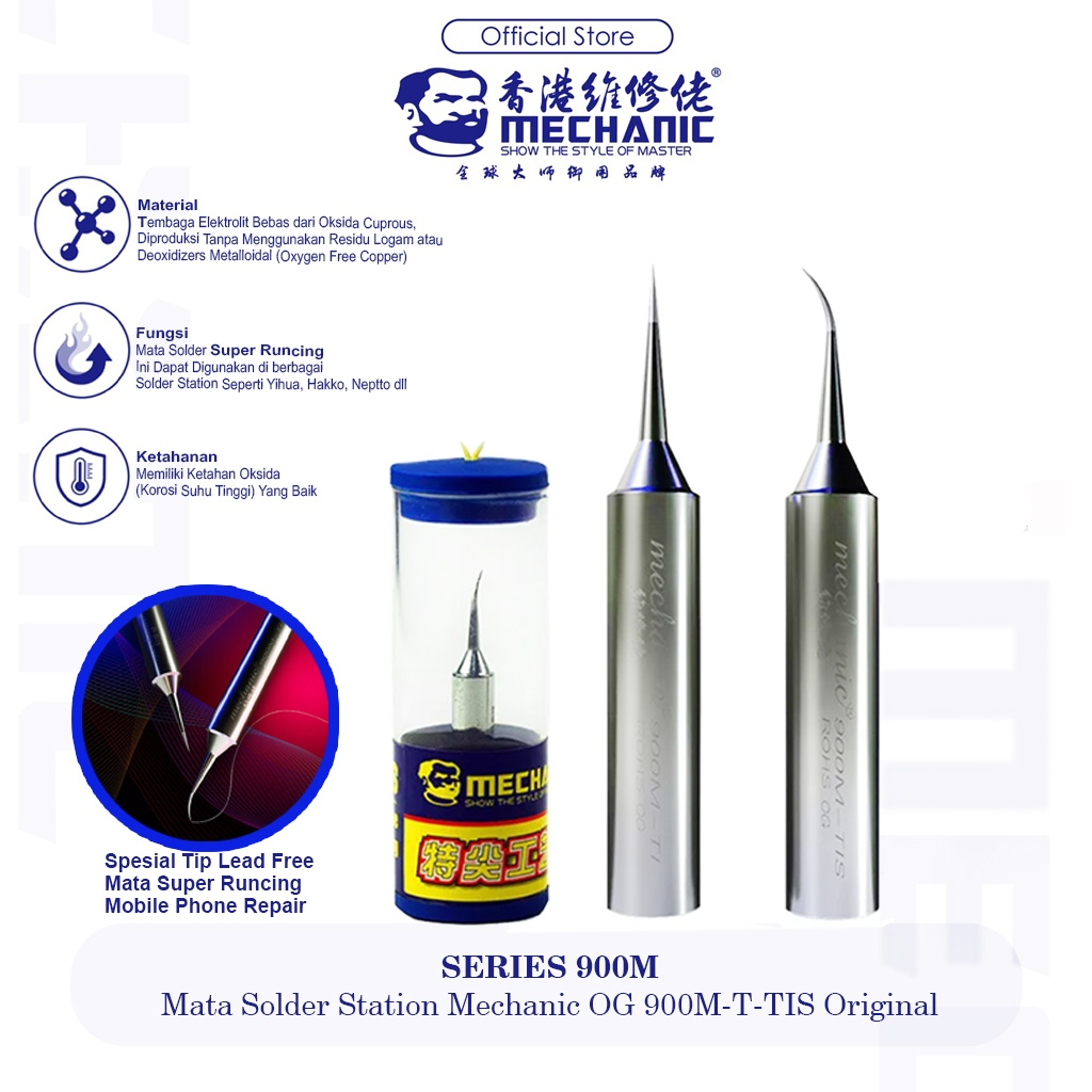 Jual MECHANIC 900M OG Series Mata Solder Super Runcing Halus ...