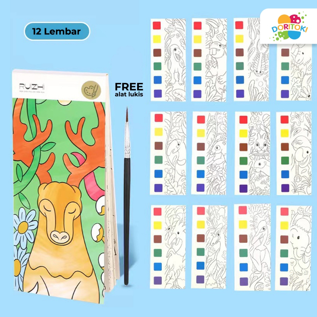 Jual Doritoki 1 Set Alat Lukis Paket Melukis Anak Crayon Alat Gambar ...