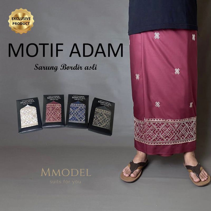 Jual MMODEL - Sarung Bordir Asli Motif Adam - In Exclusive Series ...