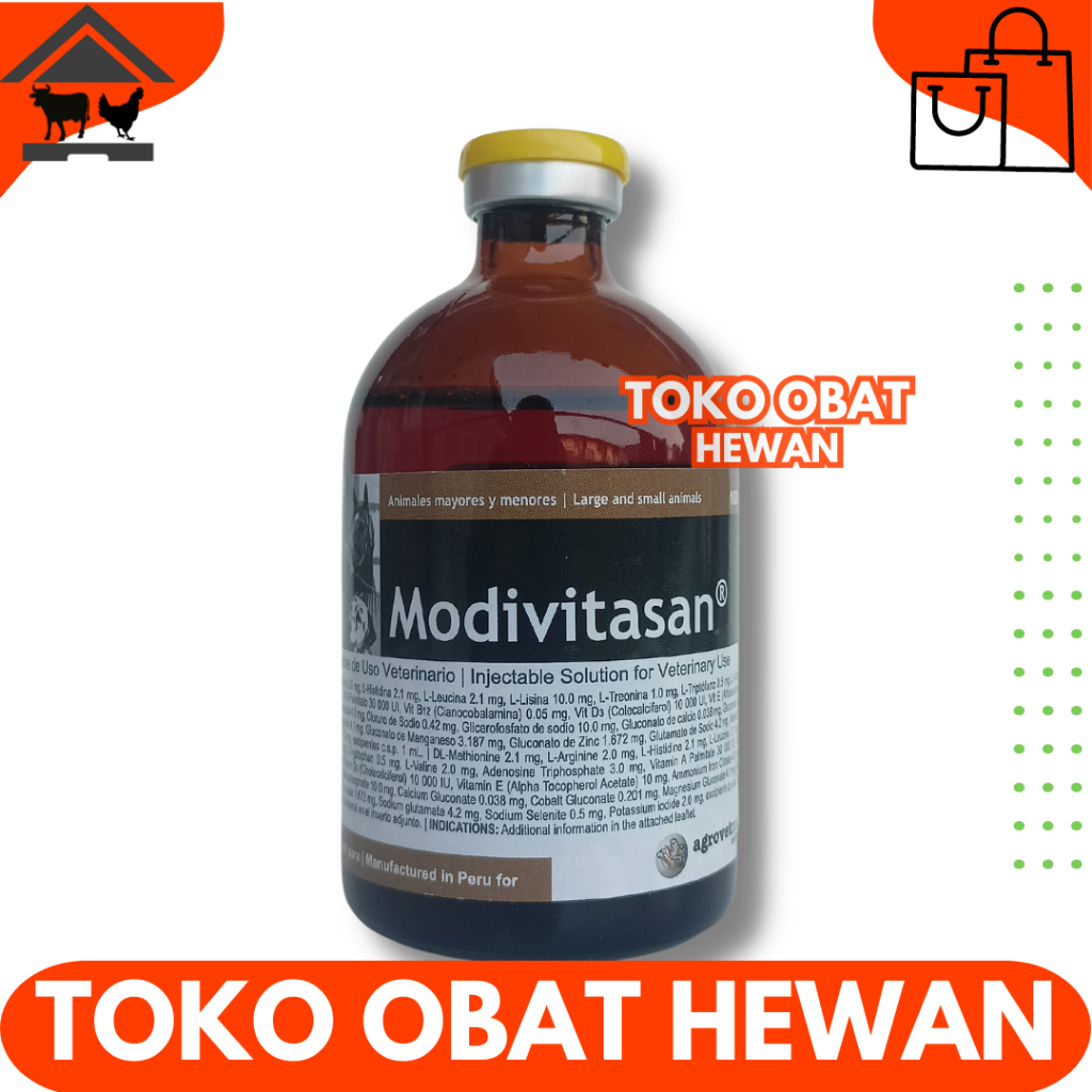 Jual MODIVITASAN 100ML AGROVET - Obat Hewan Suportif Daya Tahan Tubuh ...