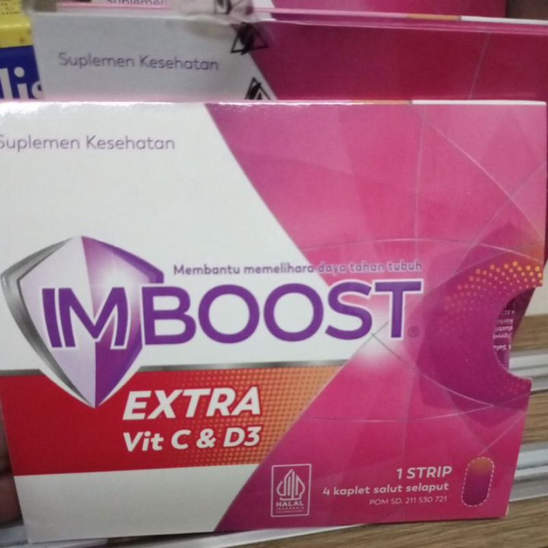Jual Imboost Extra Vit C dan D3 isi 4 kaplet | Shopee Indonesia