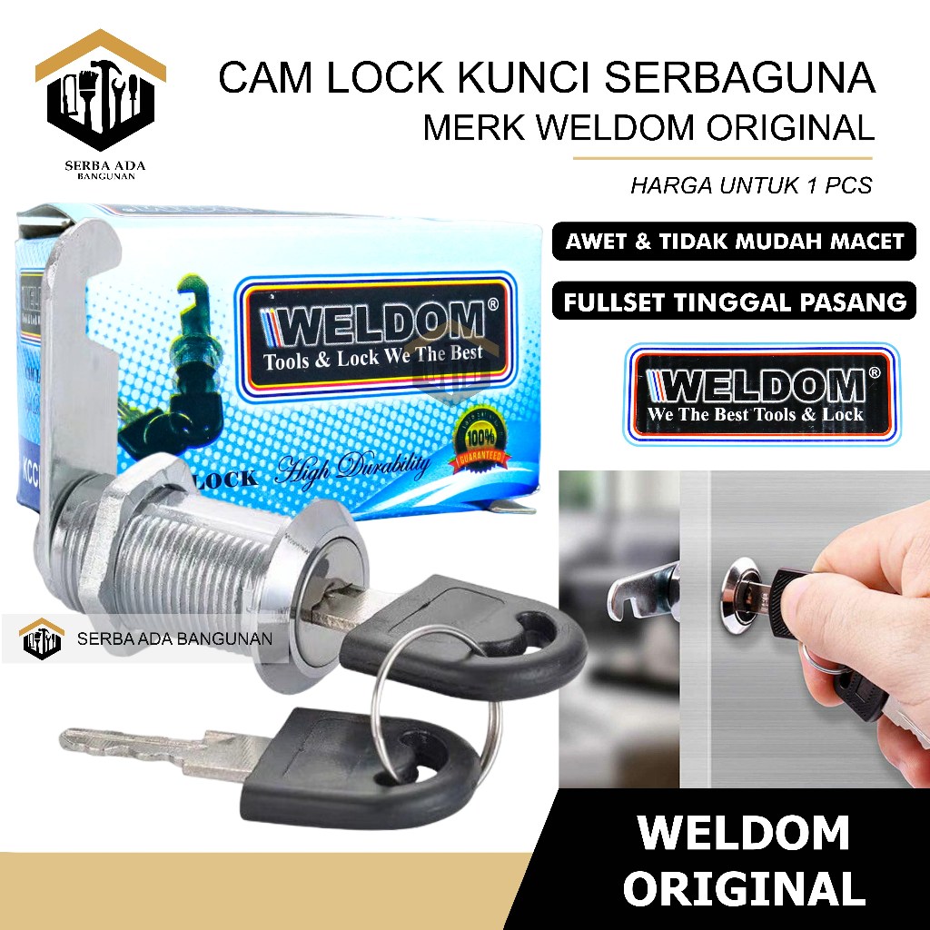 Jual Kunci Camlock Lemari Loker Laci Box Kotak Panel 20mm / Kunci Camlock Kunci Loker Kunci Kait ...