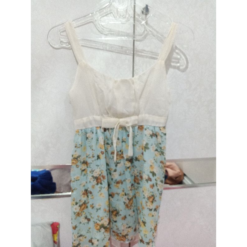 Jual Korean Mini Dress Bunga Bunga | Shopee Indonesia