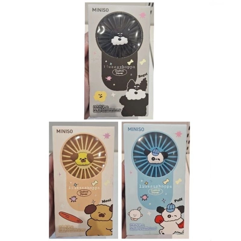 Jual Kipas Angin Miniso - Doggie Power Mini Fan with Built-in Stand ...