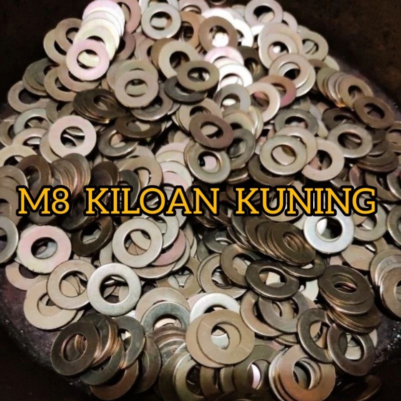 Jual RING PLATE M8 KILOAN RING PLATE M8 KUNING ( BAUT kunci 12 ...