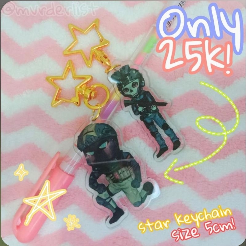 Jual gantungan kunci chibi cod call of duty ghost, konig, soap, dan ...