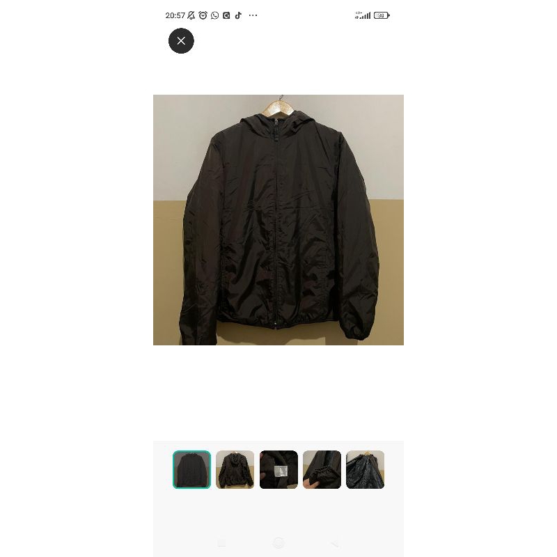 Jual Parasut Jacket Uniqlo Brown | Shopee Indonesia