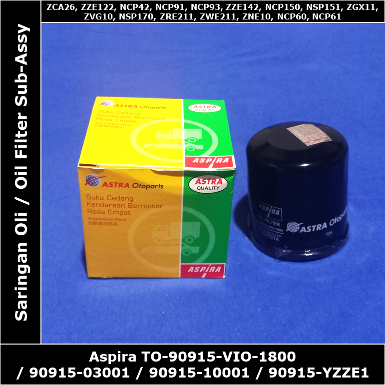 Jual Filter Oli Toyota Yaris Gen 1 / Bakpau 1500 cc 1NZ 2006-2013 ...