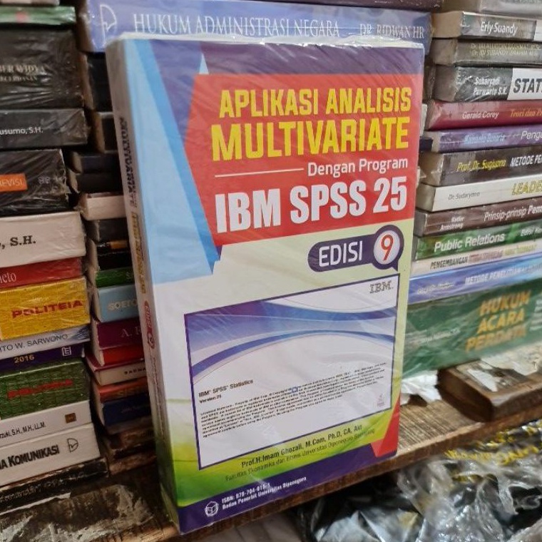 Jual ART H13P Aplikasi analisis Multivariate dengan program IBM SPSS 25 PKUS CD edisi 9 By Prof ...