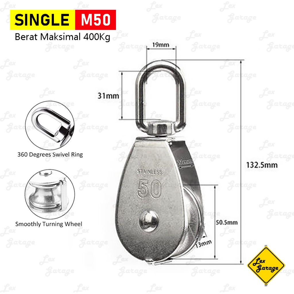 Jual Katrol Kerekan Mini Kecil Manual Burung Single Double Stainless ...