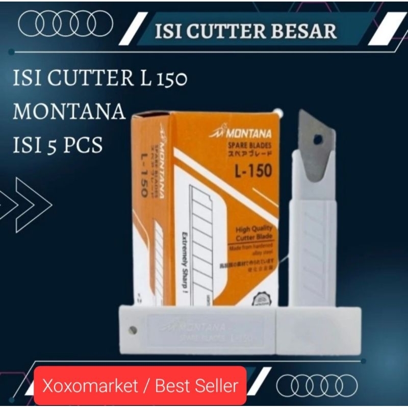 Jual Isi Cutter Pisau Cutter Besar Blade Refill Isi Pisau Pemotong L ...