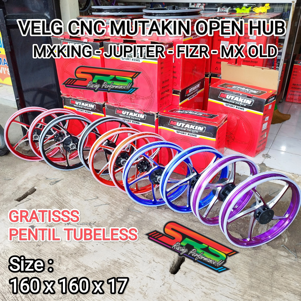 Jual Velg mutakin open hub Racing Rims MX King NVL NVA Fizr Mx Old ...