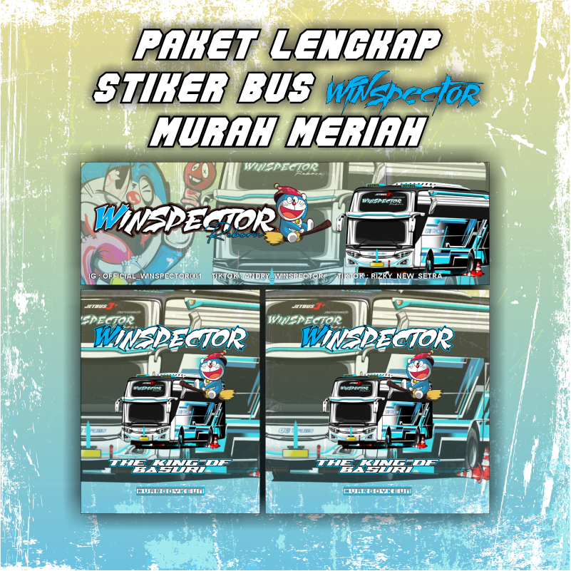 Jual [TERBARU] STIKER BUS WINSPECTOR PAKET LENGKAP | Shopee Indonesia