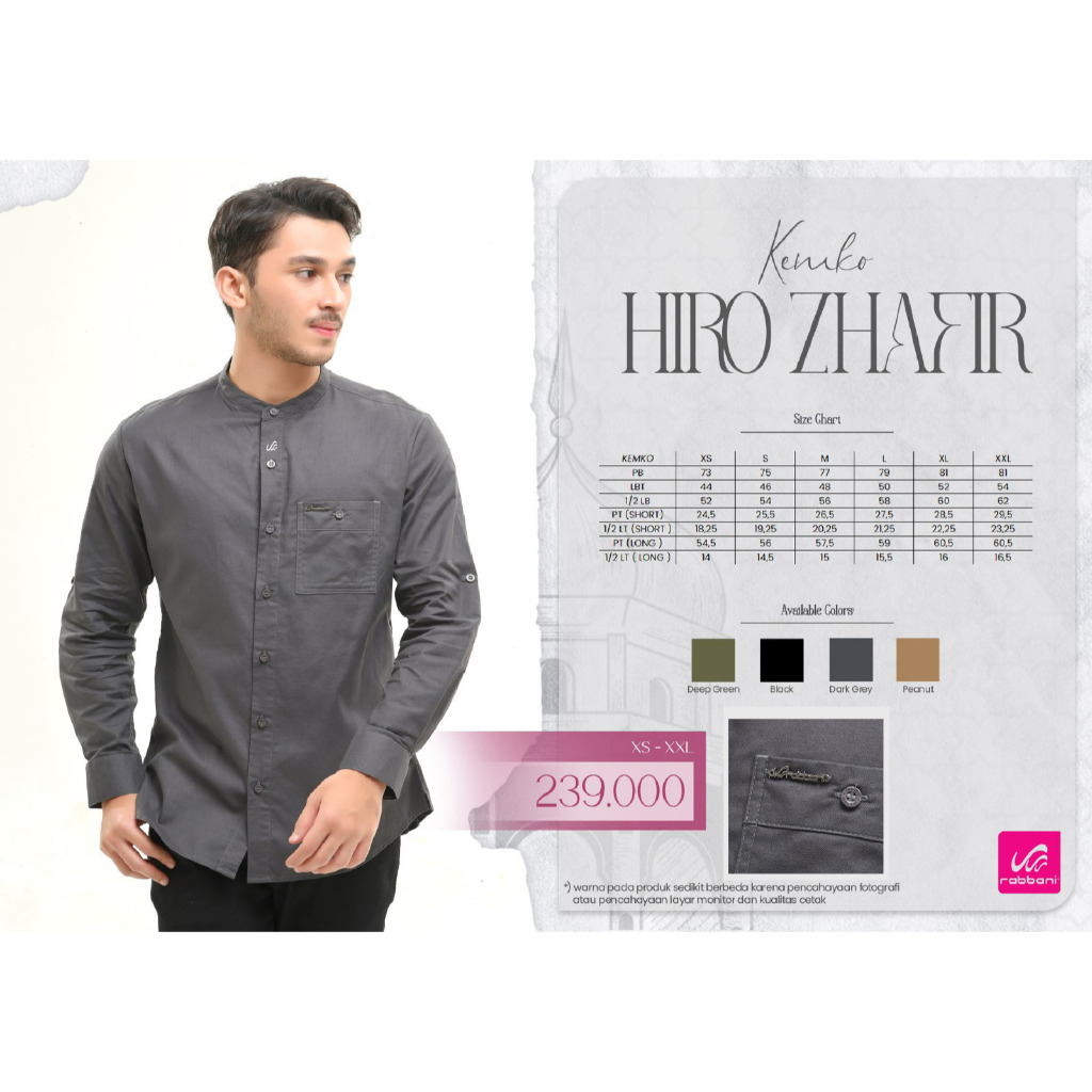 Jual Rabbani - Kemko Hiro Zhafir ( slimfit ) / Kemeja Koko Kemko ...