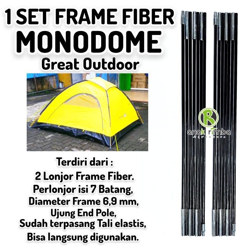 Jual LONJOR FRAME FIBER MONODOME GREAT OUTDOOR | Shopee Indonesia