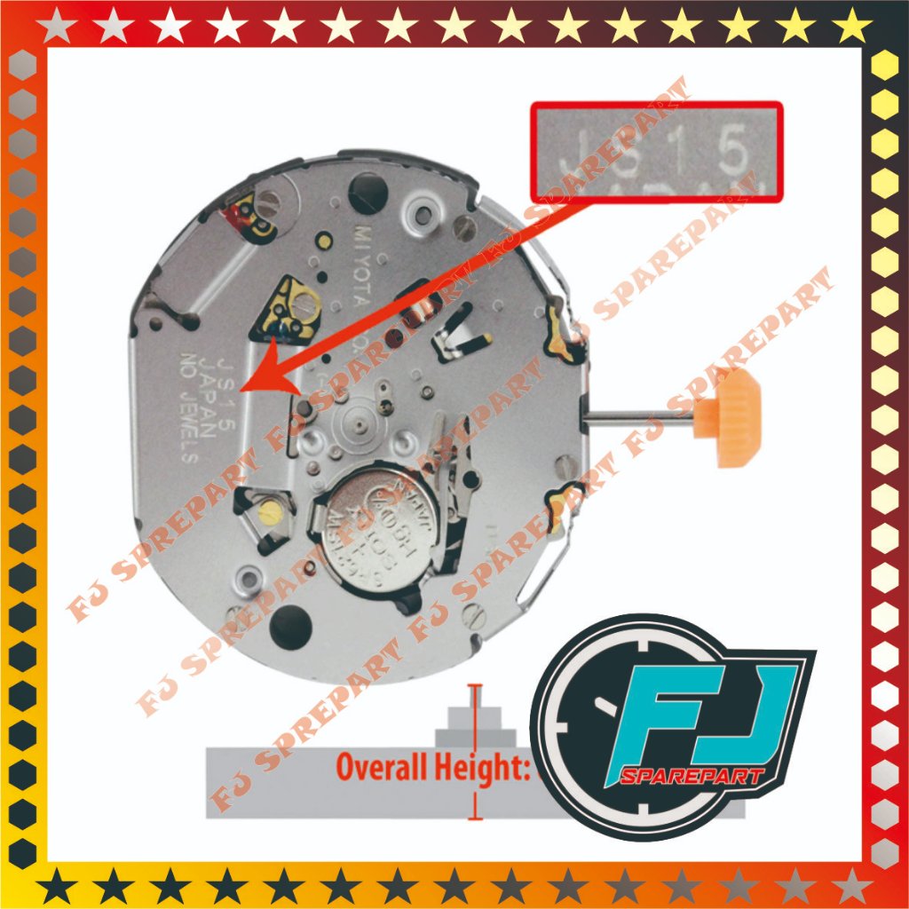 Jual Mesin Jam Tangan Miyota JS15 JS 15 Chrono Original | Shopee Indonesia