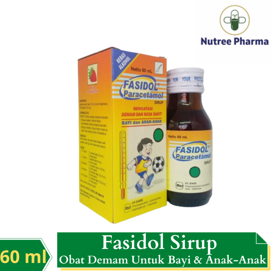 Jual ⚡MURAH & DIJAMIN ORI⚡ Fasidol Sirup Isi 60 ml | Fasidol Sirup ...