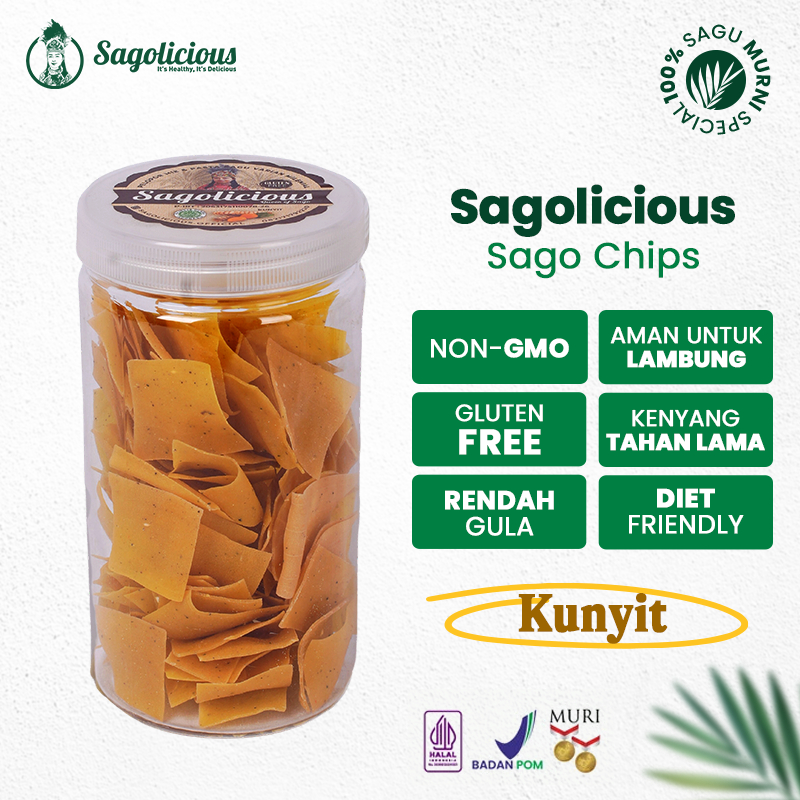 Jual Sagolicious Keripik Kunyit Toples | Shopee Indonesia