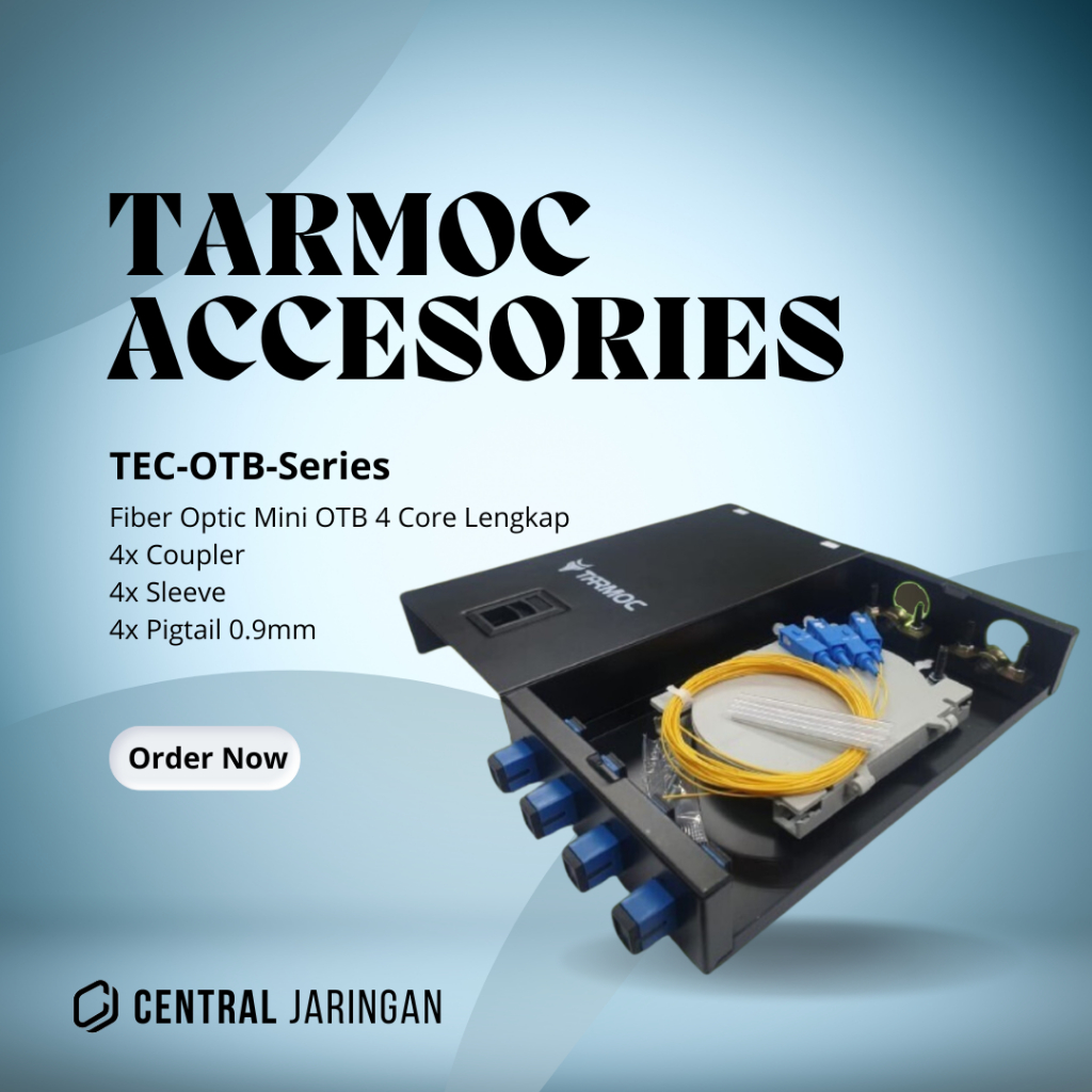 Jual Tarmoc Fiber Optic mini OTB 4 Core SC|Roset FO Besi 4C Lengkap Komplit | Shopee Indonesia