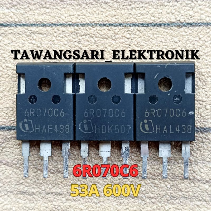 Jual fet 6r070c6 original mosfet 6r070c6 ori 53a 600v MOSFET 6R070C6 ...