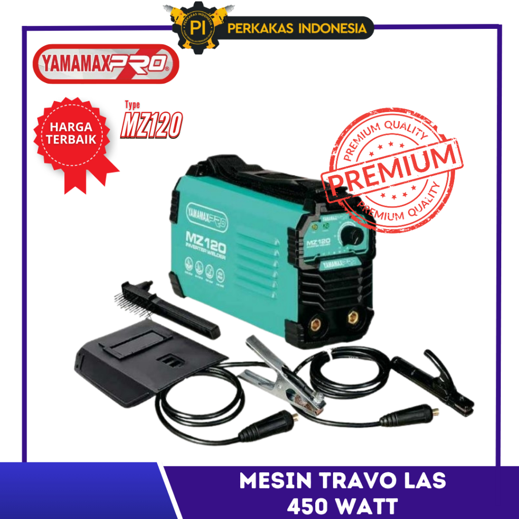 Jual Mesin Las Listrik YAMAMAX NRT PRO MZ120 450 Watt SET Travo Las Listrik Inverter MZ 120 450W ...