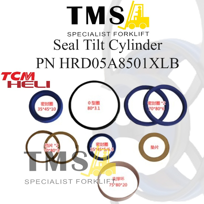 Jual Seal Kit Tilt Cylinder HRD05A8501XLB Repair Kit Forklift HELI TCM ...