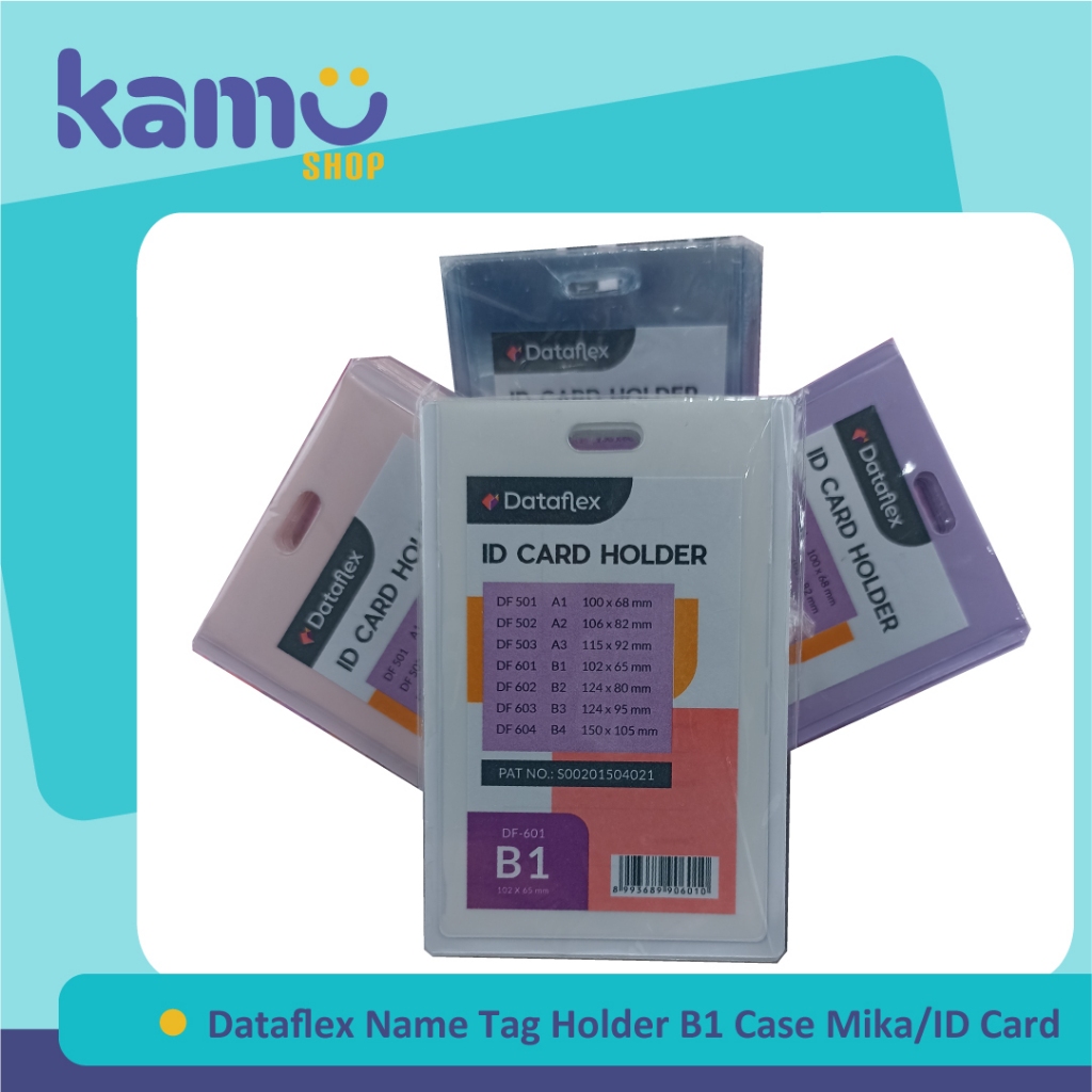 Jual Dataflex Id Card B1 / Card Holder / Name Tag Holder Case Plastik Mika VC - 601 Isi 20 ...