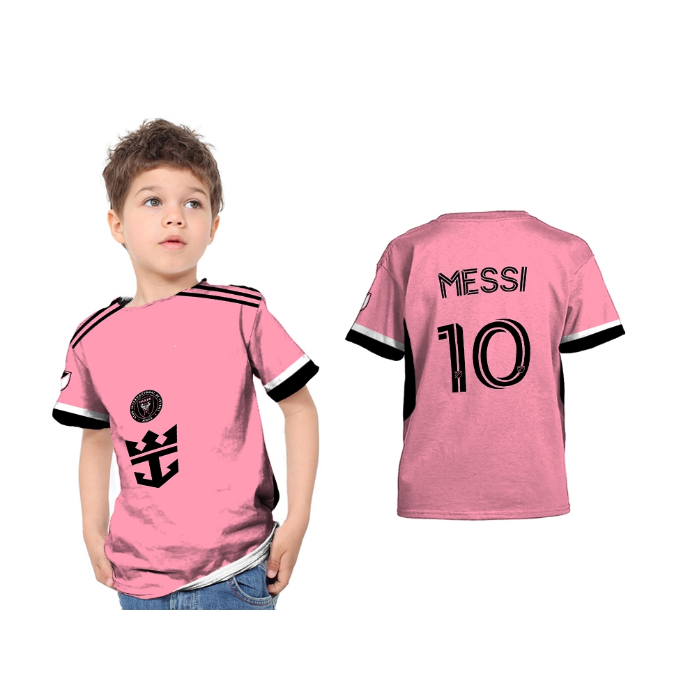 Jual Baju Kaos Tshirt Jersey Anak Inter Miami Messi 2024 Home Away Full ...