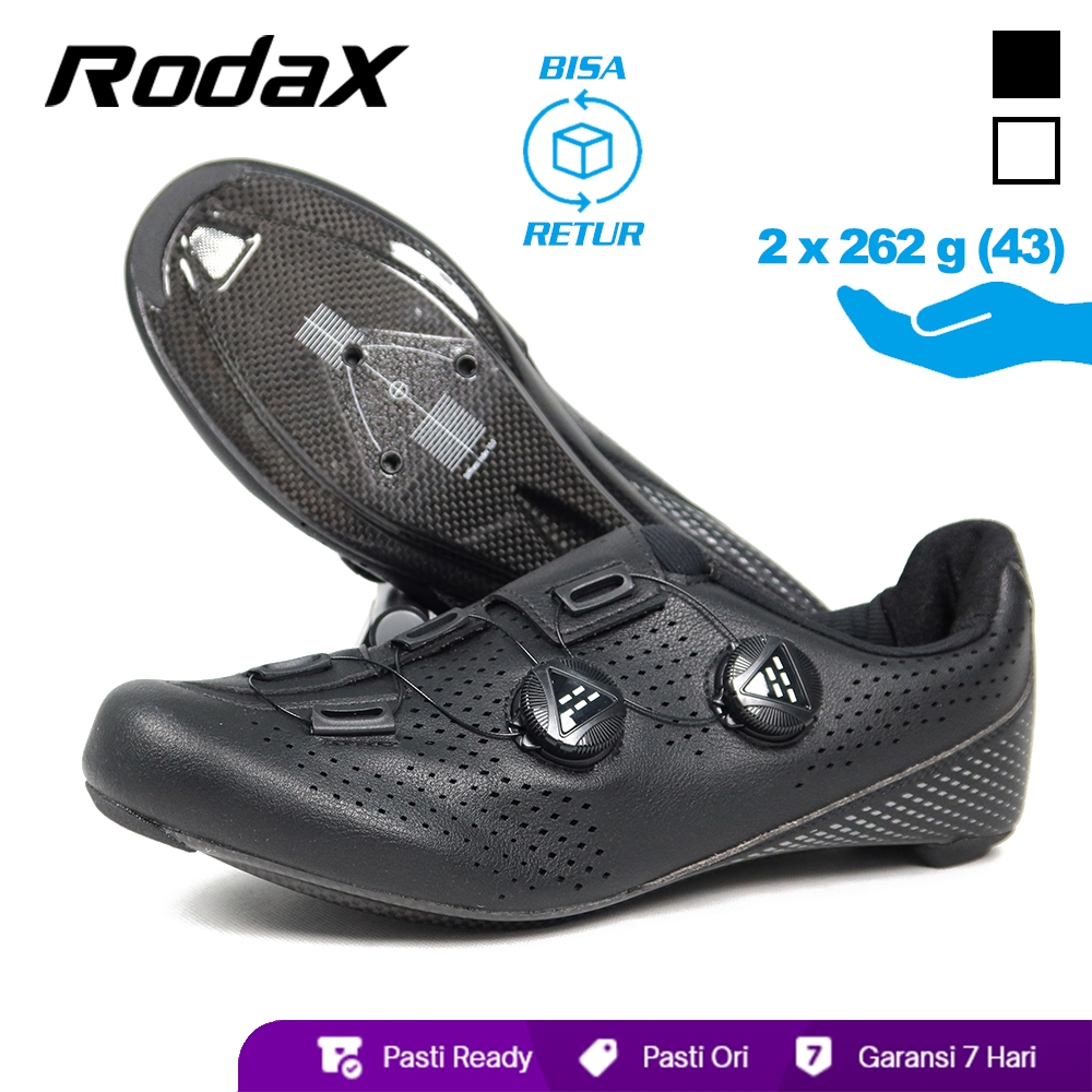 Jual RodaX Fibre II Carbon Stiff Cycling Shoes Sepatu Carbon SPD KEO ...