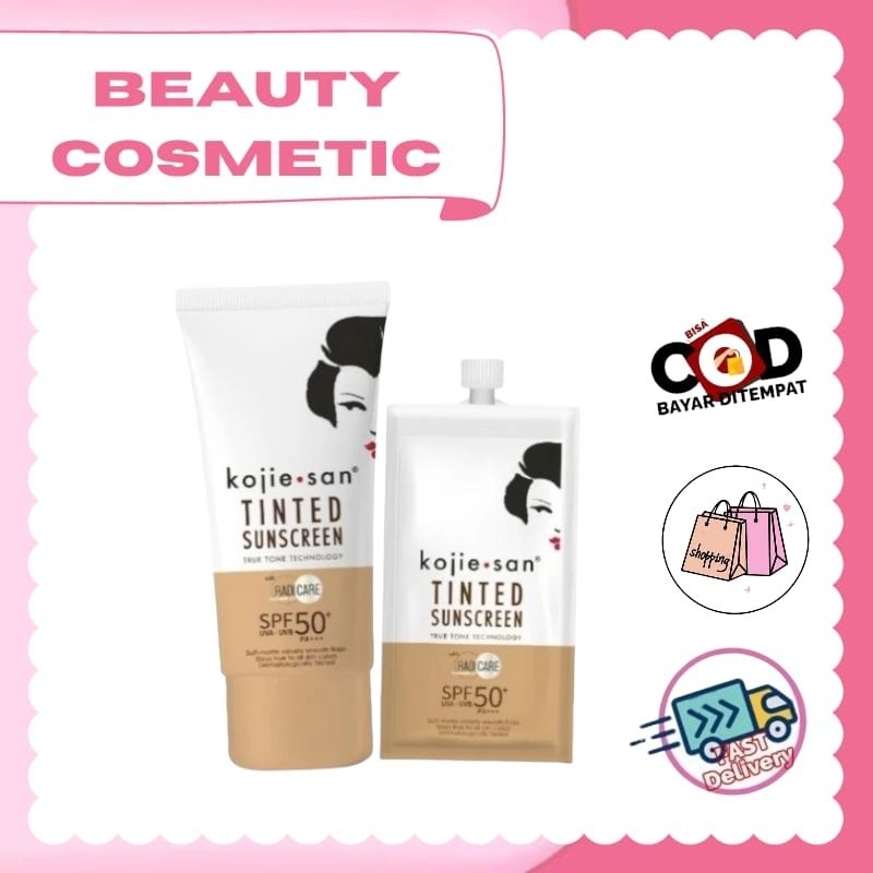Jual Kojie san Tinted Sunscreen SPF 50+ PA+++ 7,5gr / 50gr | Shopee Indonesia