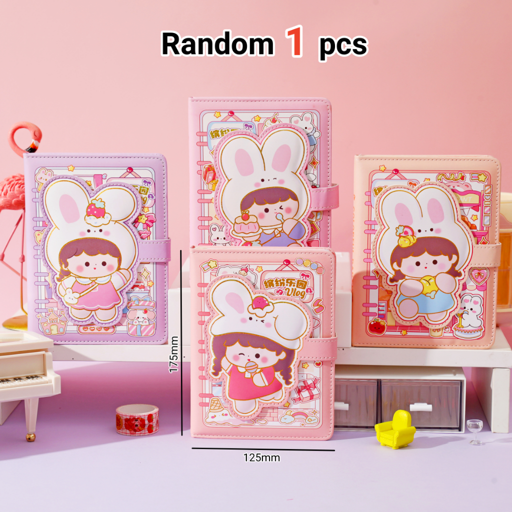 Jual Bronzing magnetic buckle notebook pu cantik Agenda diary aesthetic ...