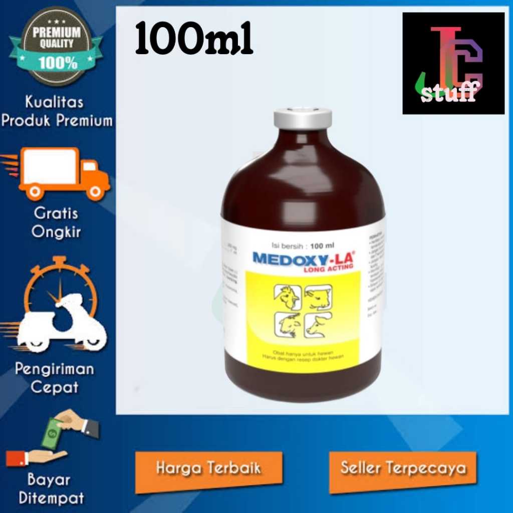 Jual MEDOXY LA 100ml obat hewan ayam sapi kambing kuda sakit pilek ...