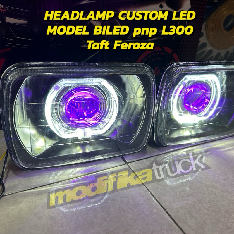 Jual biled ala ala sepasang (2pcs) Headlamp custom 7inc L300 model ...