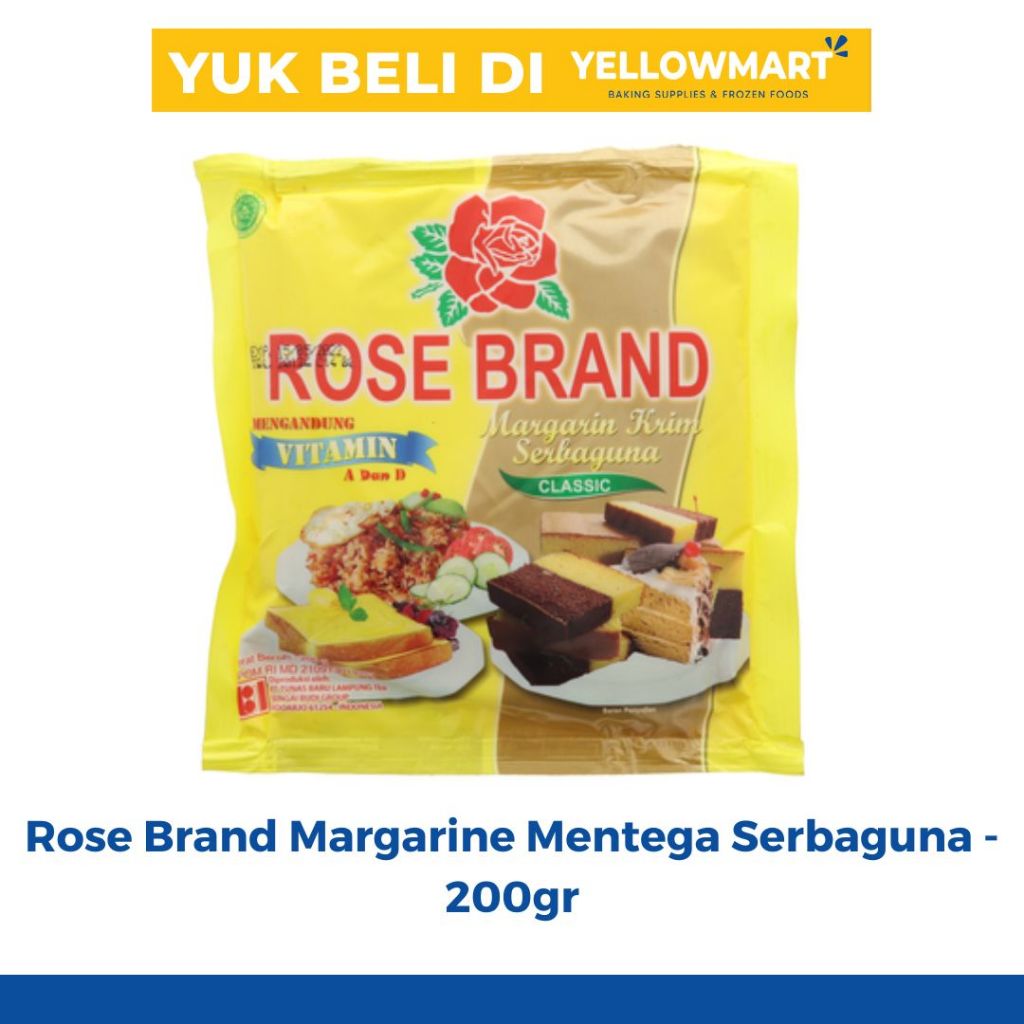 Jual Rose Brand Margarine Mentega Serbaguna - 200gr | Shopee Indonesia