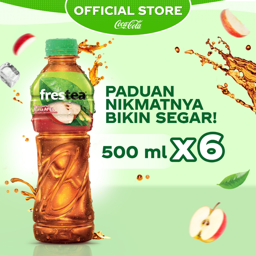 Jual Frestea Apple - Botol 500mL x 6pcs | Shopee Indonesia
