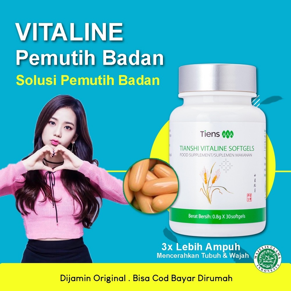 Jual Vitaline Tiens Original Suplemen Pemutih Badan Bpom Dan Halal ...